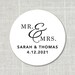 Mr and Mrs Stickers, Wedding Favor Stickers, Wedding Stickers ...