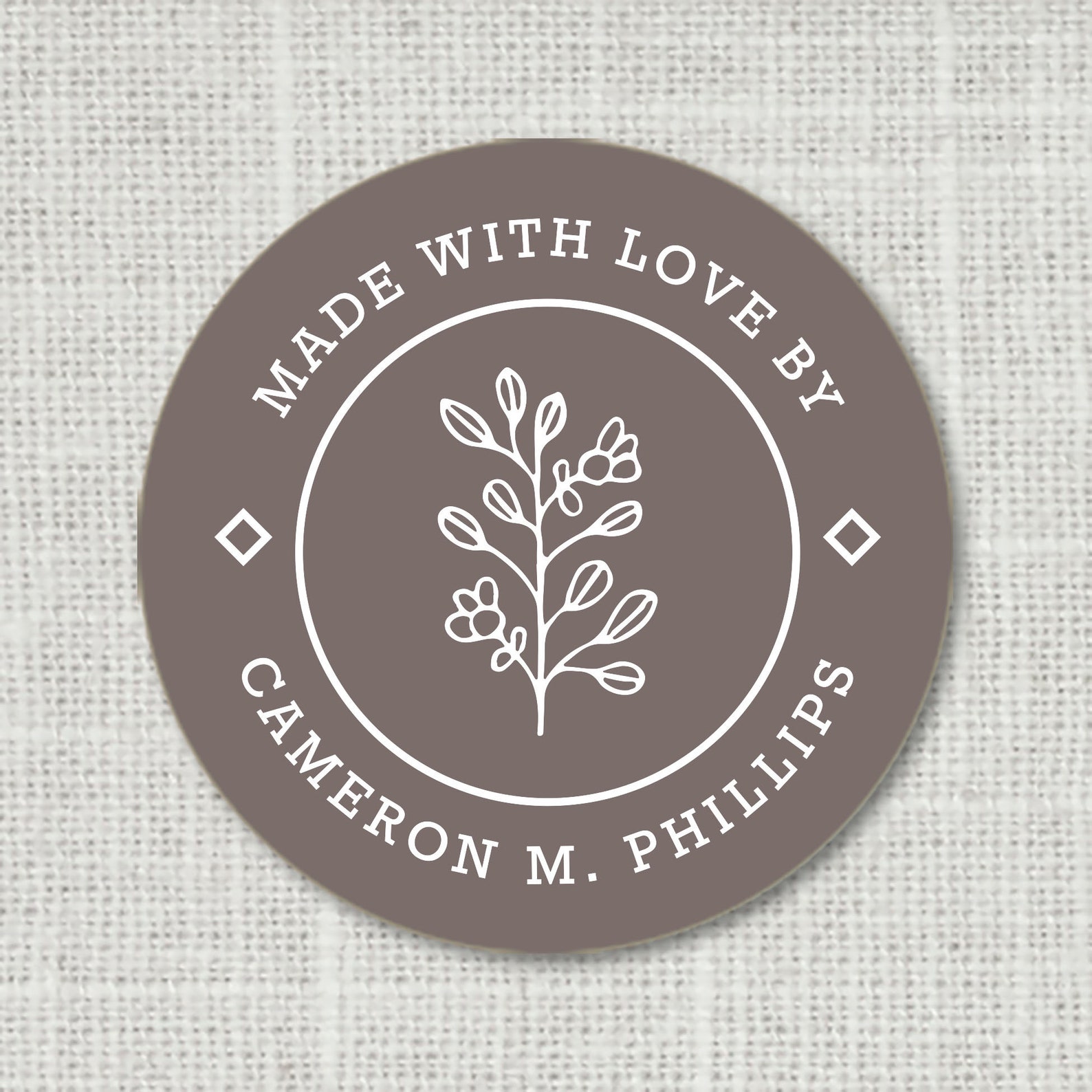 Custom Made With Love Stickers Handmade With Love Custom | Etsy