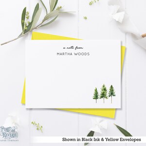 Forest Trees Stationery Set, Custom Woodland Stationery, Personalized ...