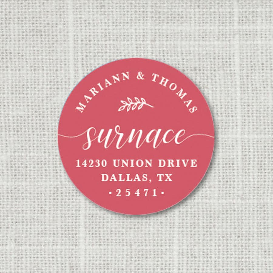 Calligraphy Address Stickers, Wedding Return Address Label, Custom ...