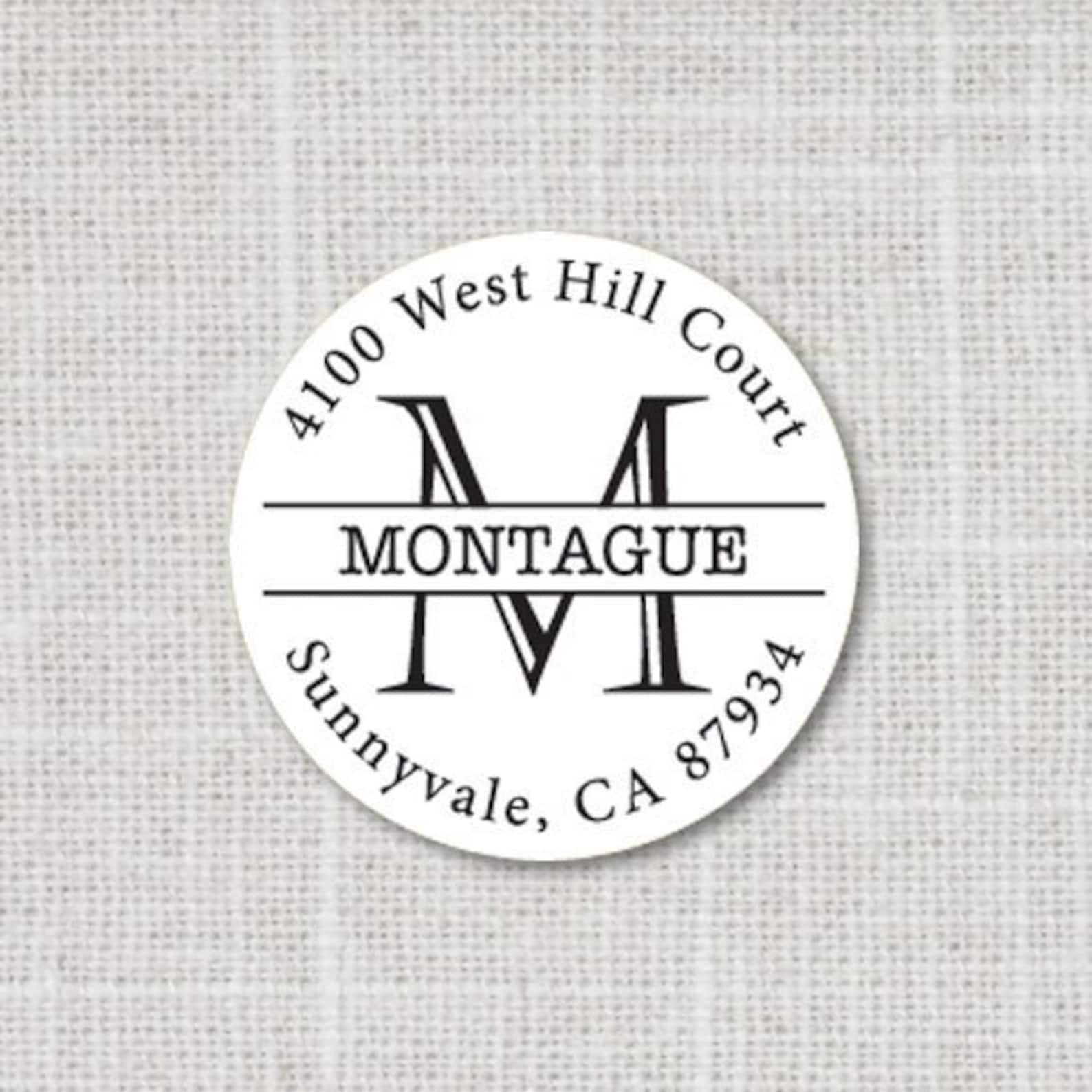 Monogram Address Stickers, Envelope Seals, Custom Return Address Label ...