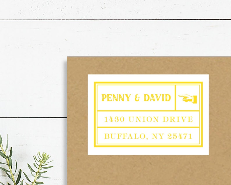 Retro Address Stickers Set of 28 Personalized Address - Etsy