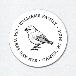 Bird Return Address Labels, Personalized Address Stickers, Nature ...