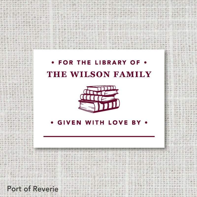 Book Plate - Etsy