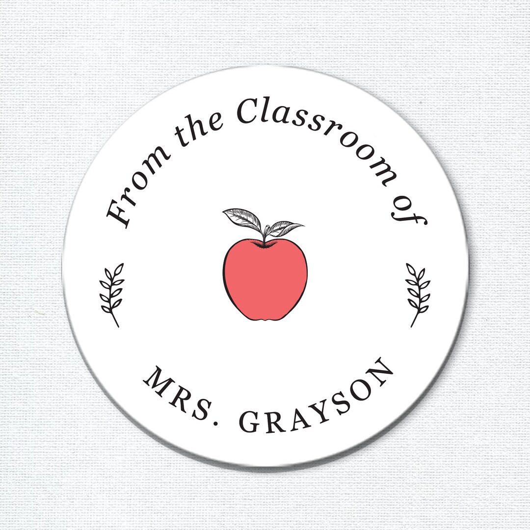 Custom Teacher Stickers, From the Classroom of Labels, Teacher Gift ...