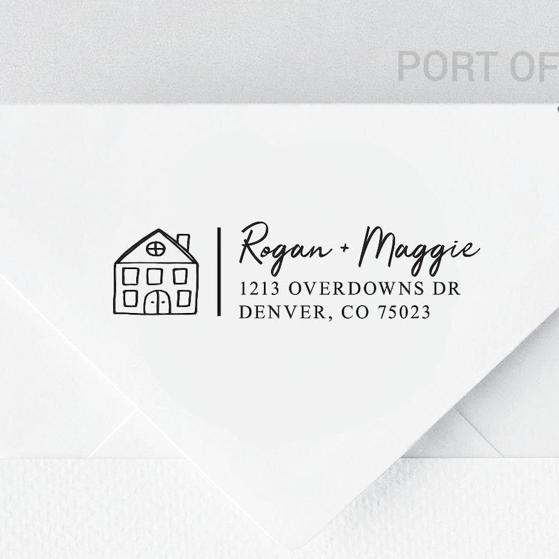 House Rubber Stamp - Etsy