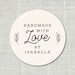 Custom Handmade With Love Stickers Handmade Stickers Made - Etsy