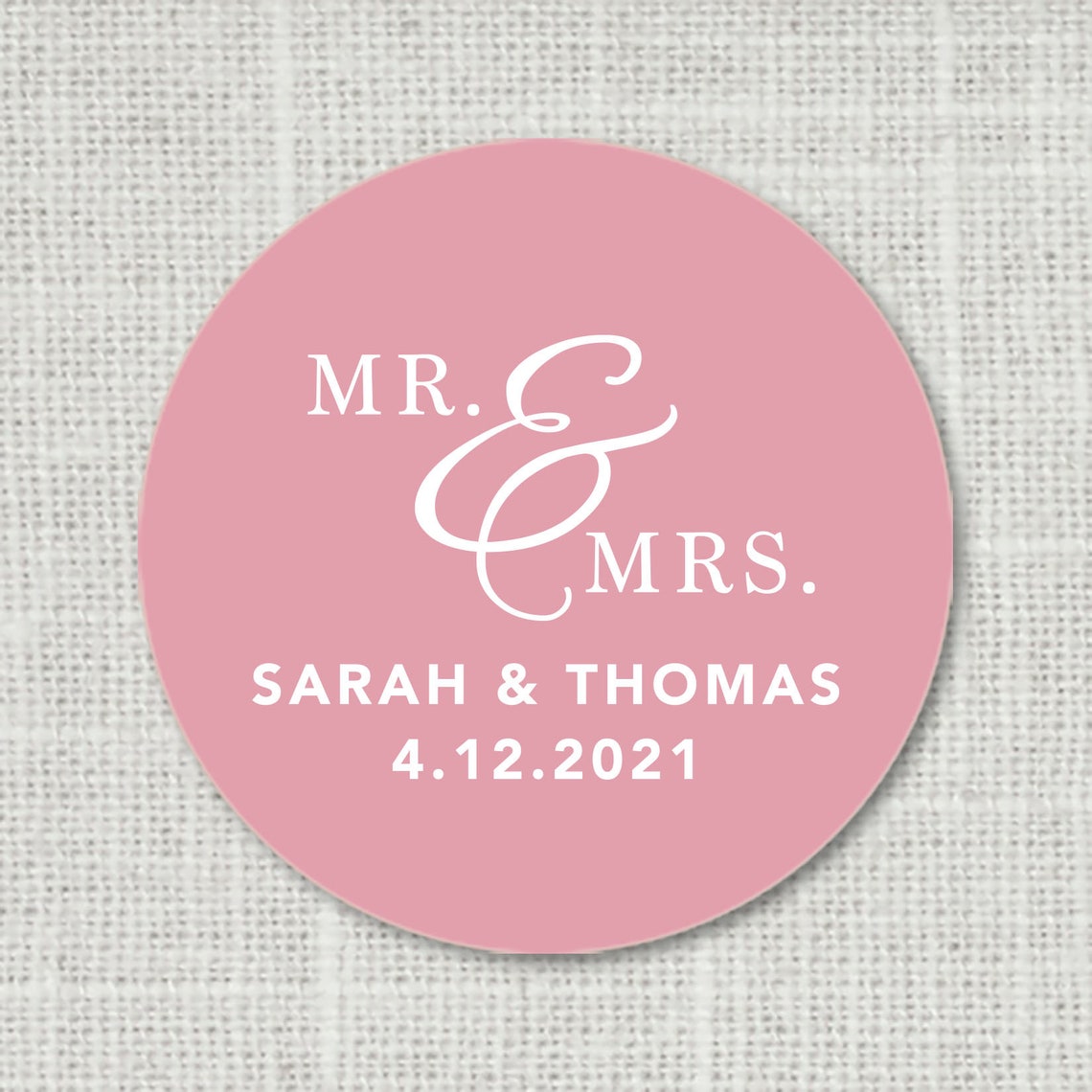 Mr and Mrs Stickers, Wedding Favor Stickers, Wedding Stickers ...