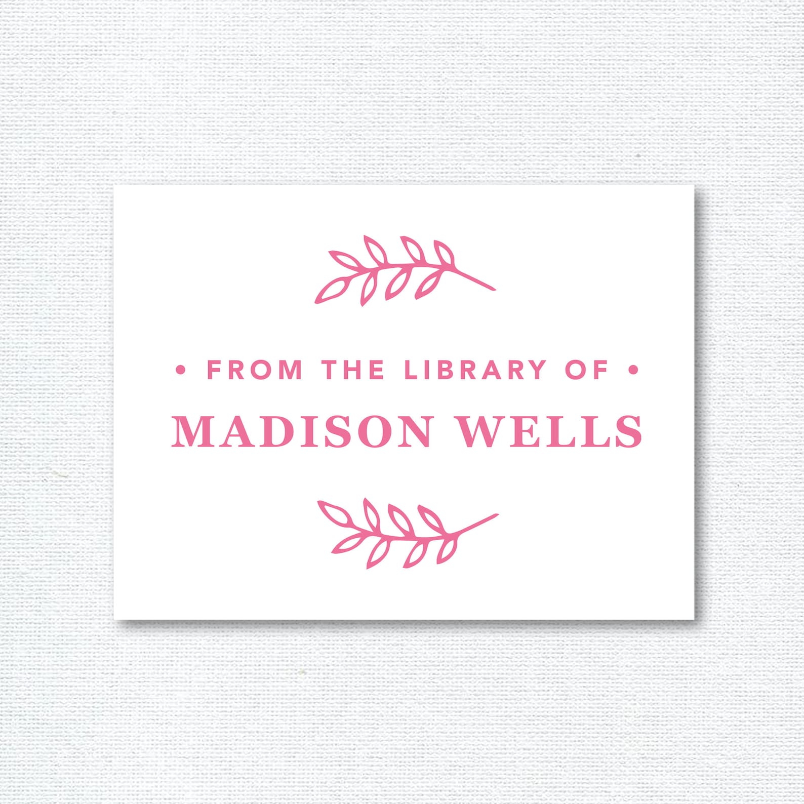 From the Library of Stickers Personalized Book Plate - Etsy