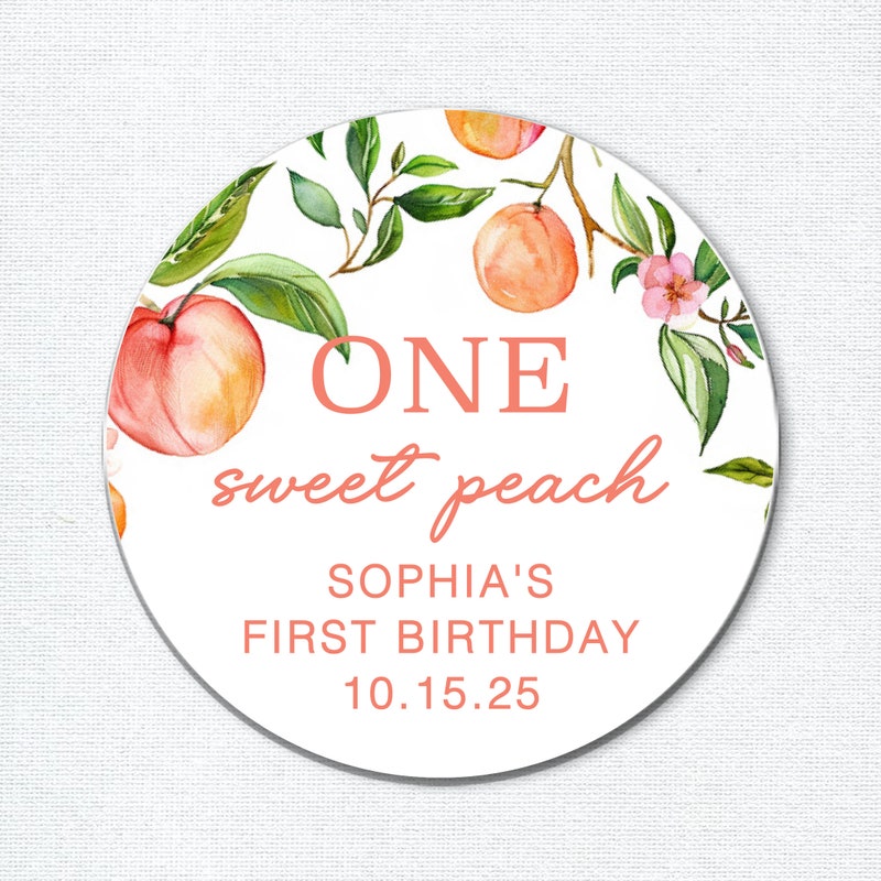 Peach Labels - Etsy