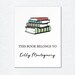 Custom Library Stickers Personalized Bookplate Stickers From - Etsy