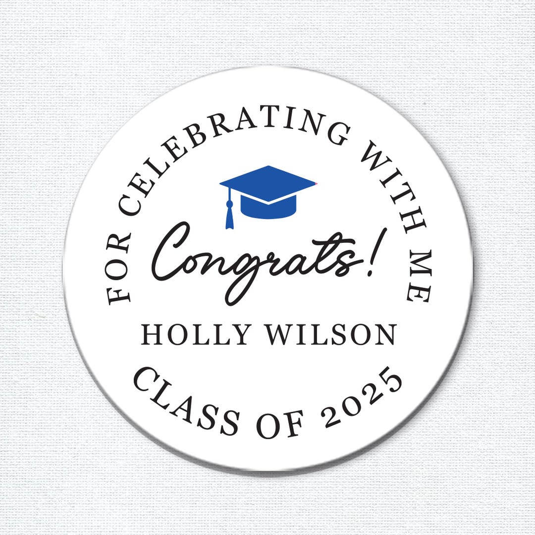 2025 Graduation Party Stickers for Favors or Envelope Seals ...