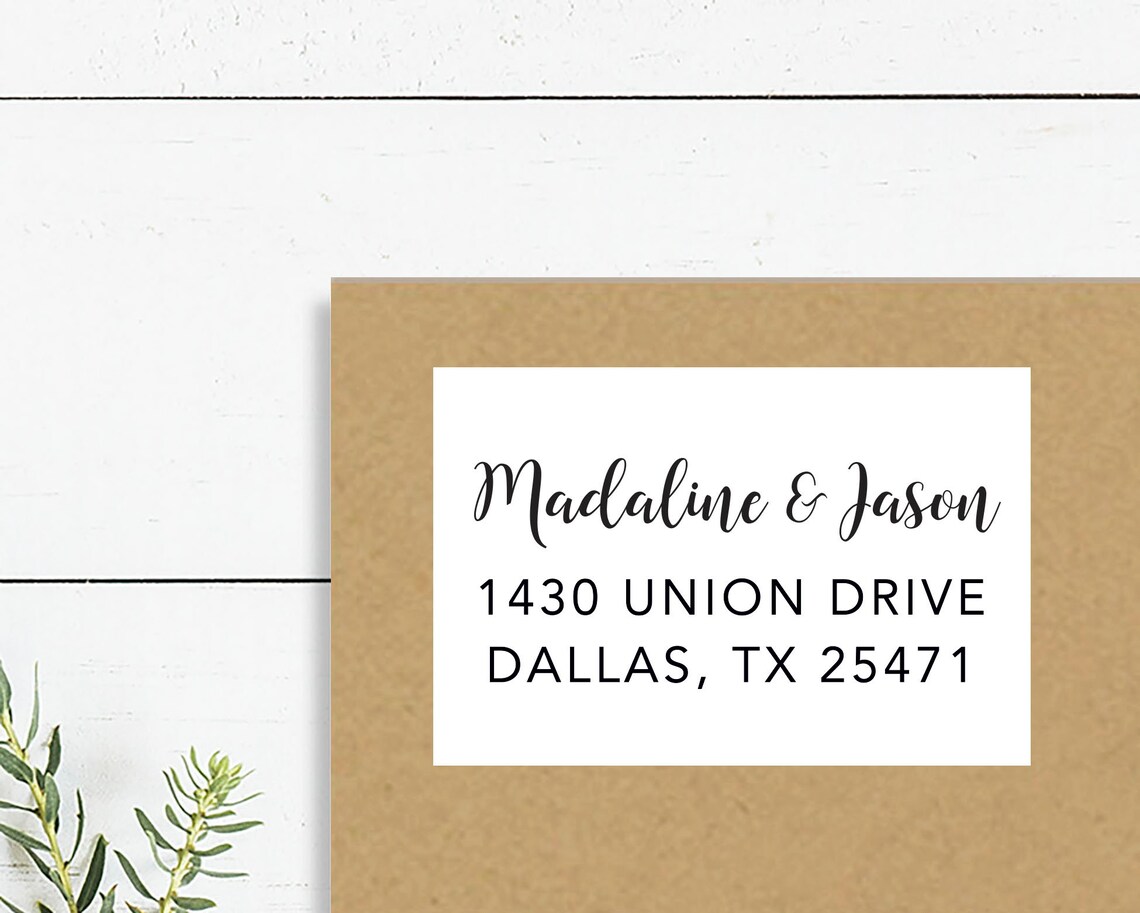 Modern Address Stickers Set of 28 Address Labels | Etsy