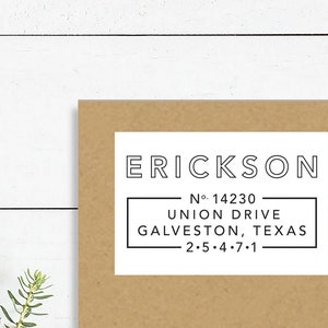 Modern Address Stickers, Return Address Labels Set of 28, Personalized ...