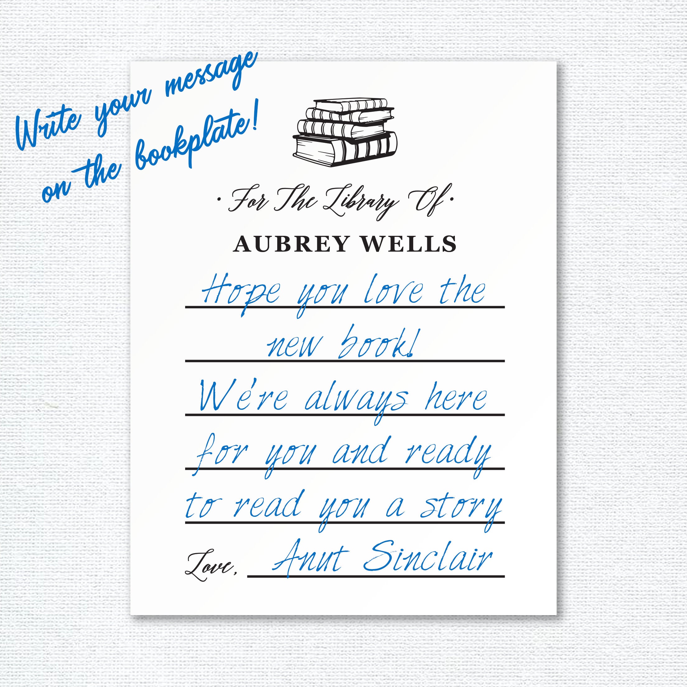 Personalized Bookplate Stickers With Books Set of 8 Custom - Etsy