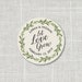 Let Love Grow Stickers, Greenery Favor Stickers, Custom Wedding Labels ...