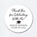 Thank You for Celebrating Graduation Stickers 2024 for Favors or ...