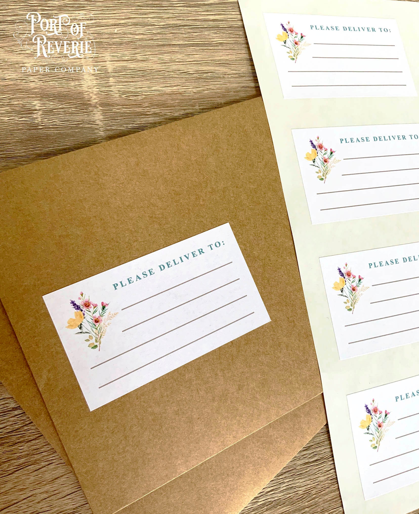 Please Deliver to Stickers and Mailing Labels Pack of 16 Blank | Etsy