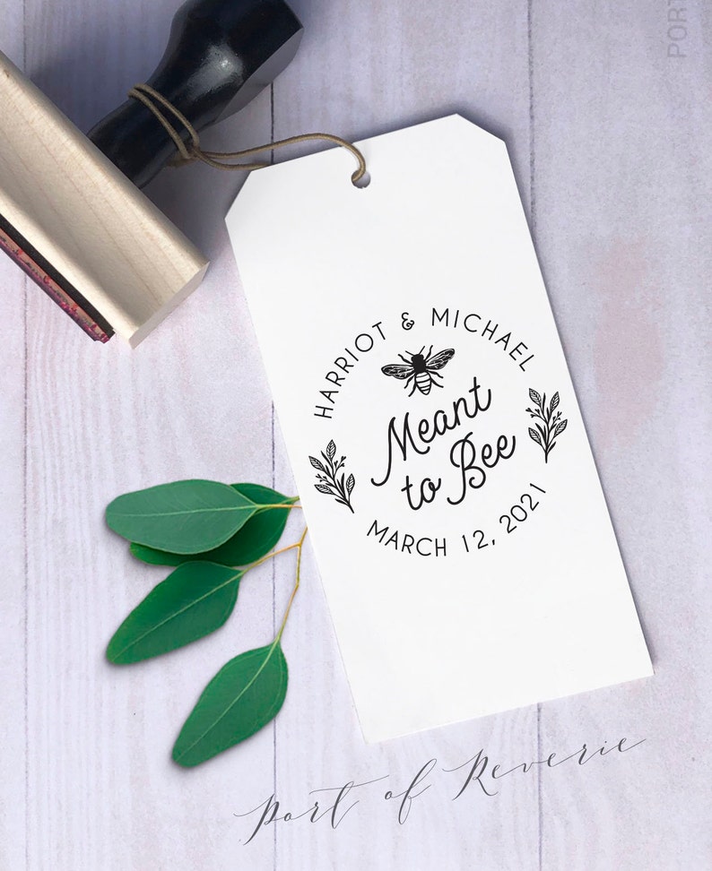 Meant to Bee Stamp Custom Self Inking Stamp or Wood Stamp | Etsy