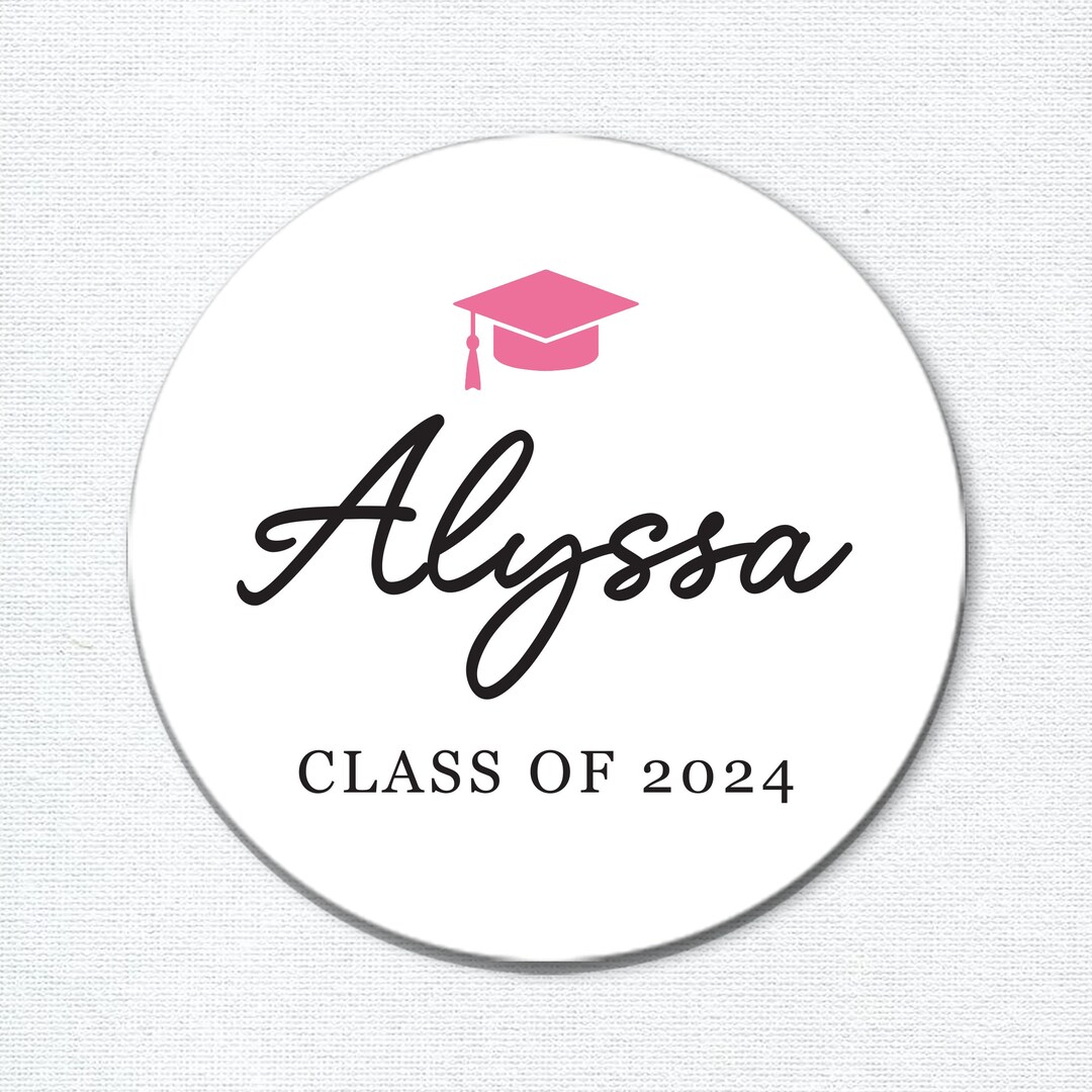Modern Graduation Stickers 2024 for Party Favors or Envelope Seals ...