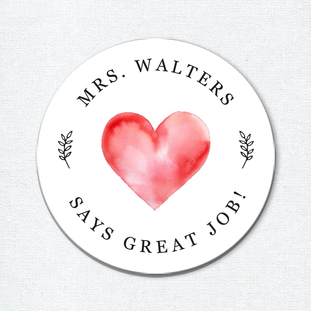 Grading Homework Labels for Teachers, Great Job Stickers, Teacher ...