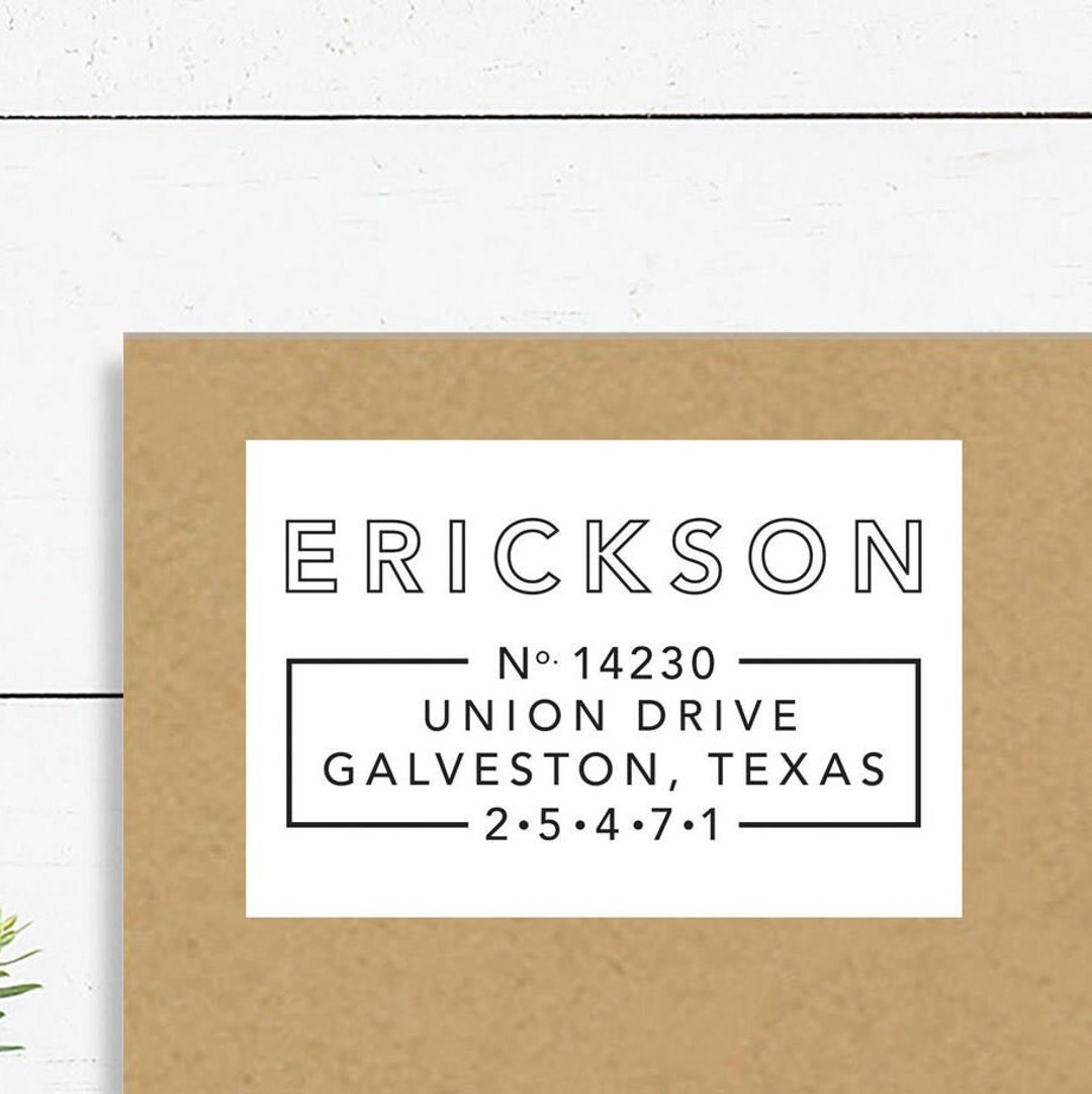 Modern Address Stickers, Return Address Labels Set of 28, Personalized ...