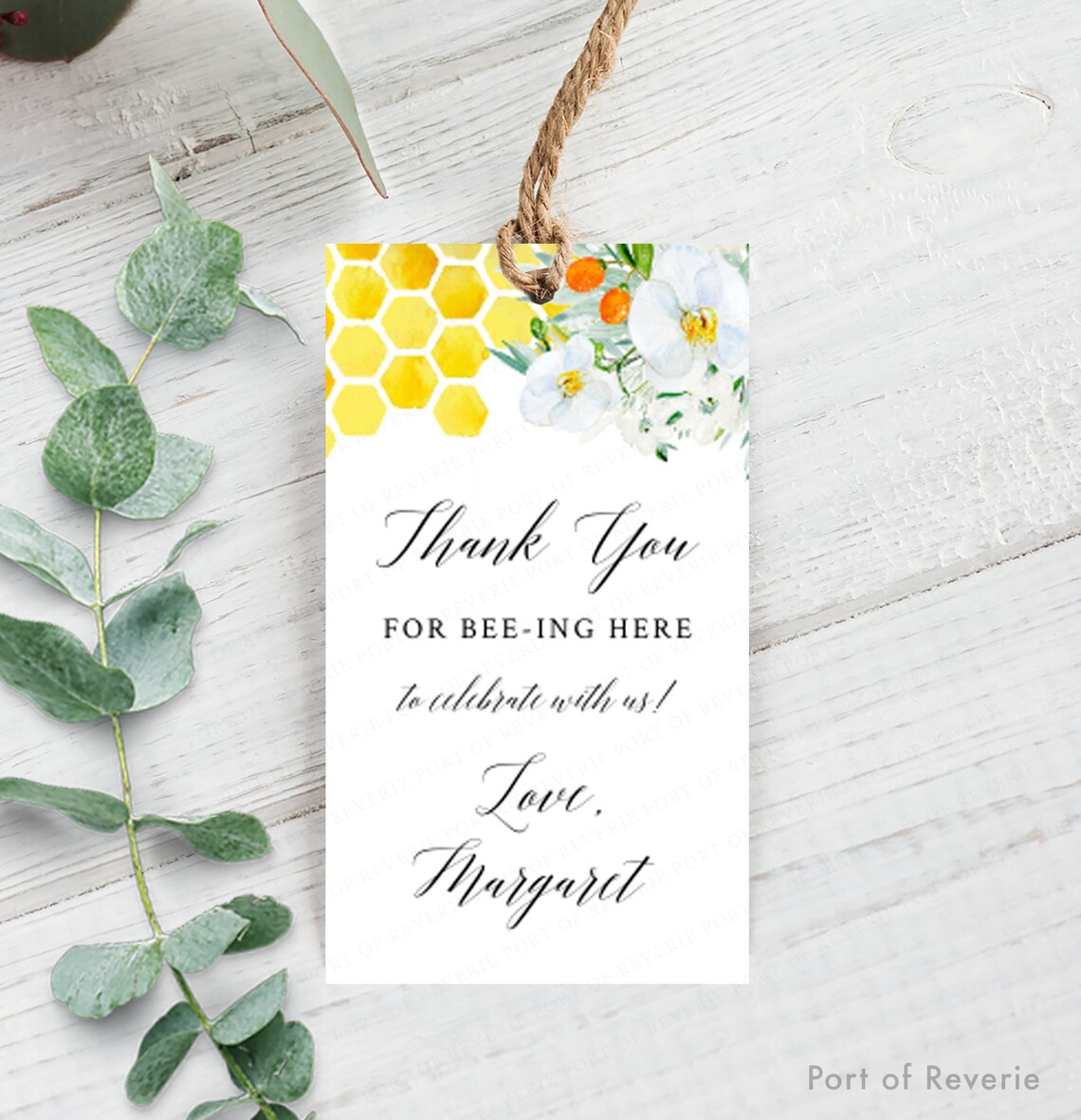 Editable Tags Instant Download Bee Birthday Party Favor Tags - Etsy