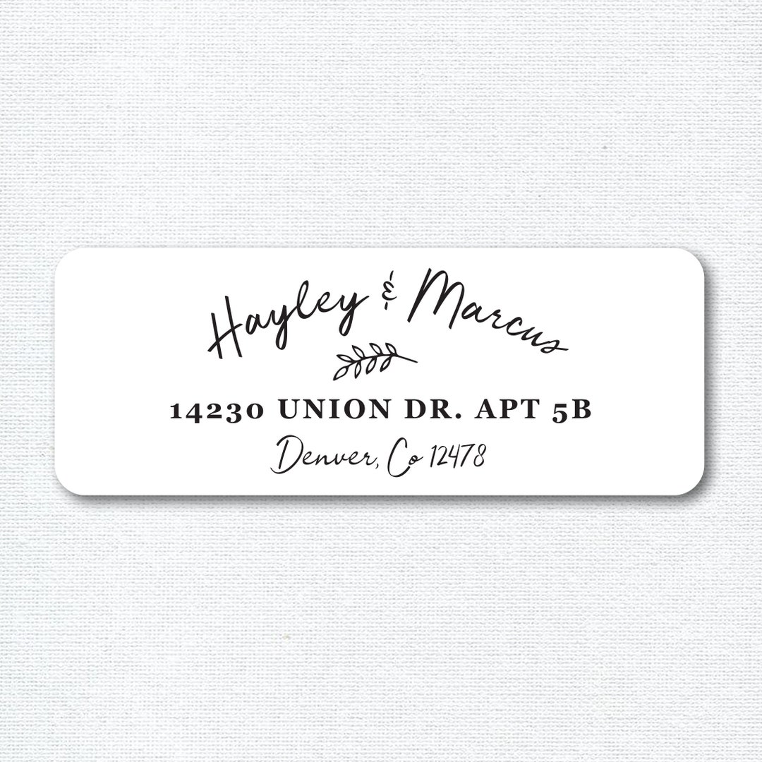 Return Address Labels, Clear Address Labels, Personalized Address ...