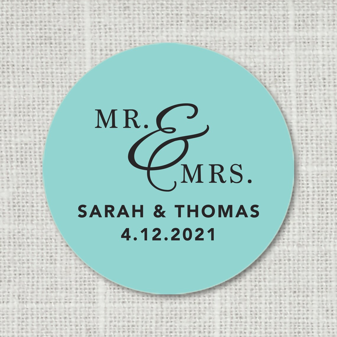 Mr and Mrs Stickers, Wedding Favor Stickers, Wedding Stickers ...