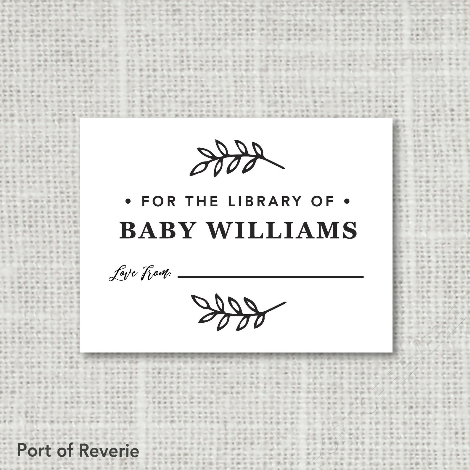 Personalized Book Plate Stickers, Custom for the Library of Stickers ...