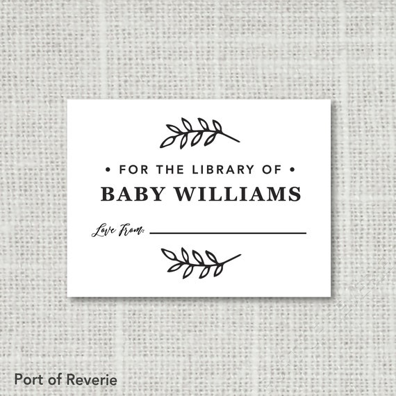 Personalized Book Plate Stickers Custom for the Library of | Etsy