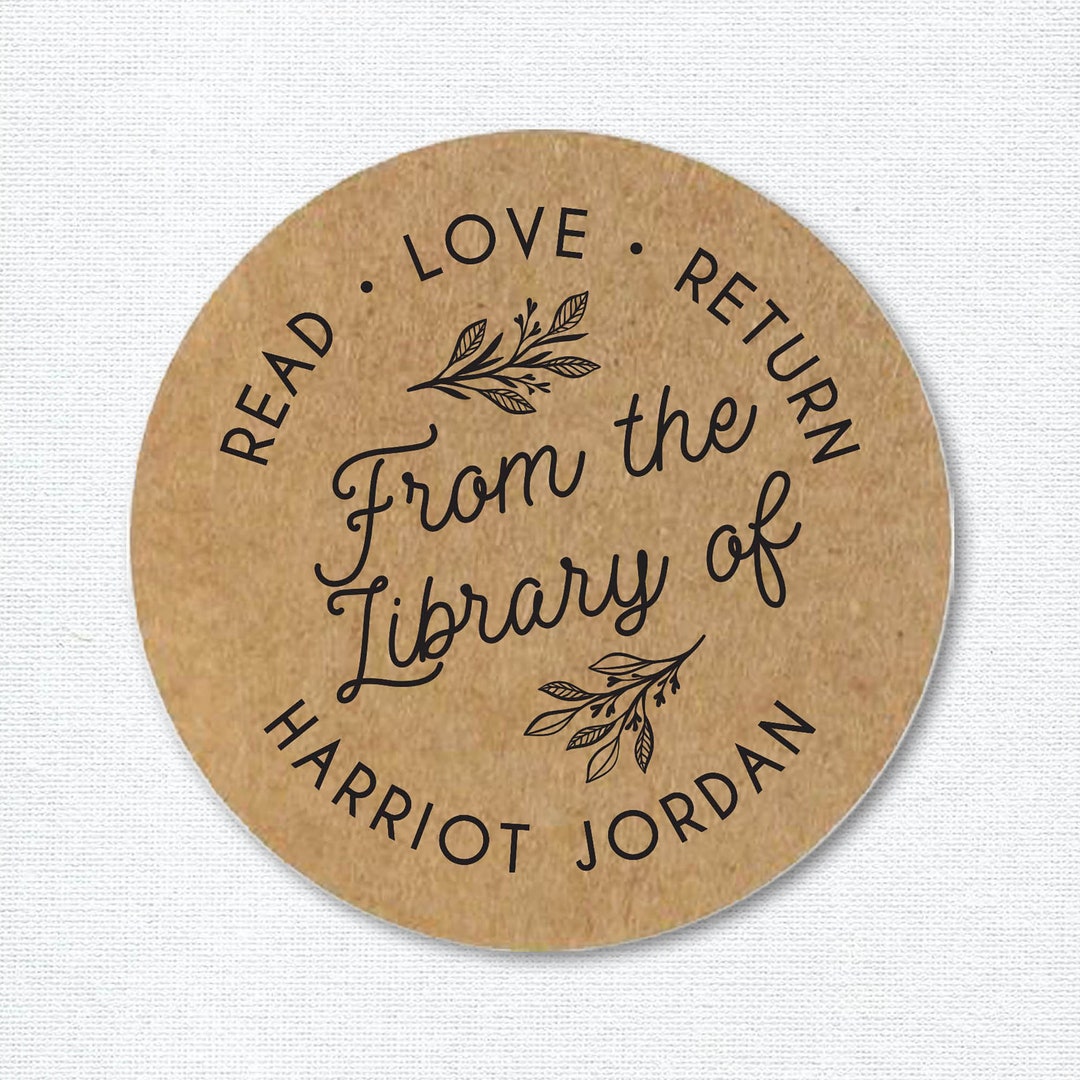 From the Library of Stickers, Read Love Return, Bookplate Stickers ...