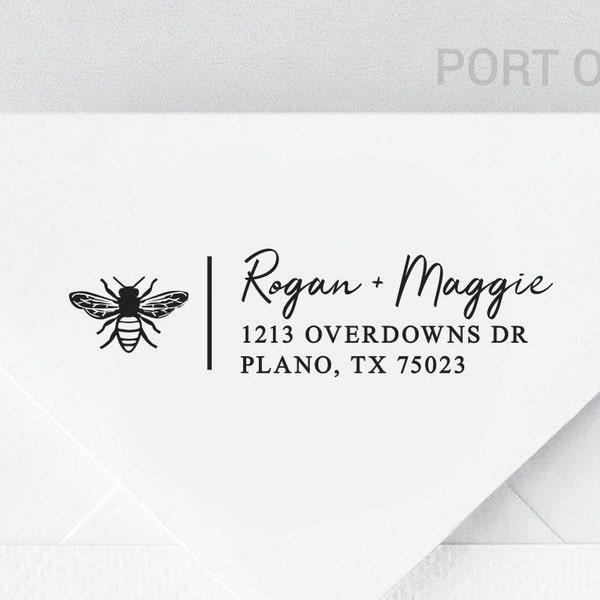 Bee Rubber Stamp - Etsy