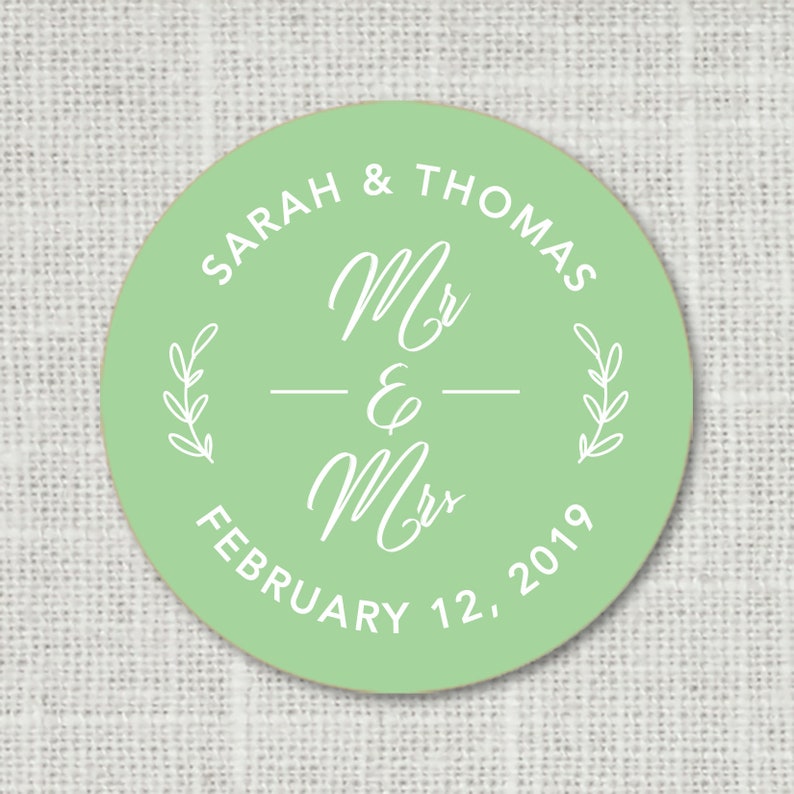 Mr and Mrs Stickers Wedding Favor Stickers Wedding Stickers - Etsy