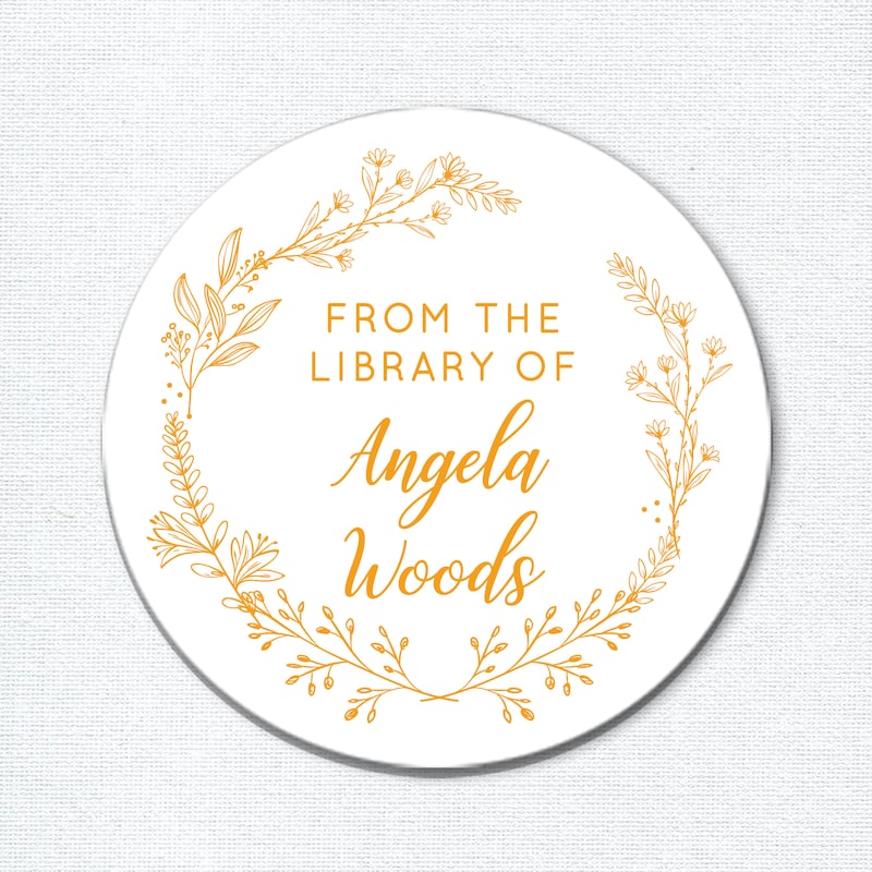 Personalized Book Labels - Etsy