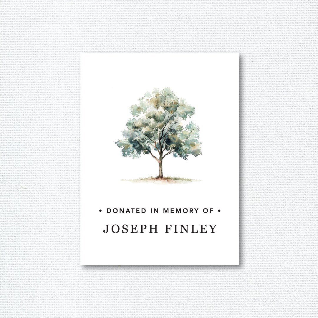 Donated in Loving Memory of Stickers, Personalized Forget Me Not ...