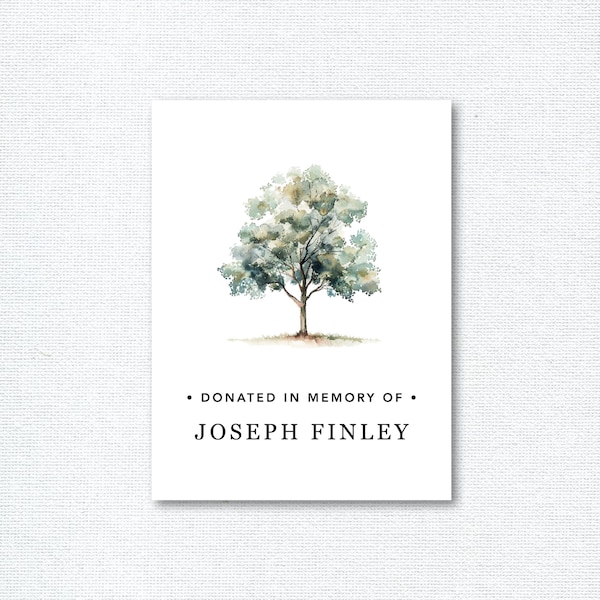 Memorial Tree Tag - Etsy