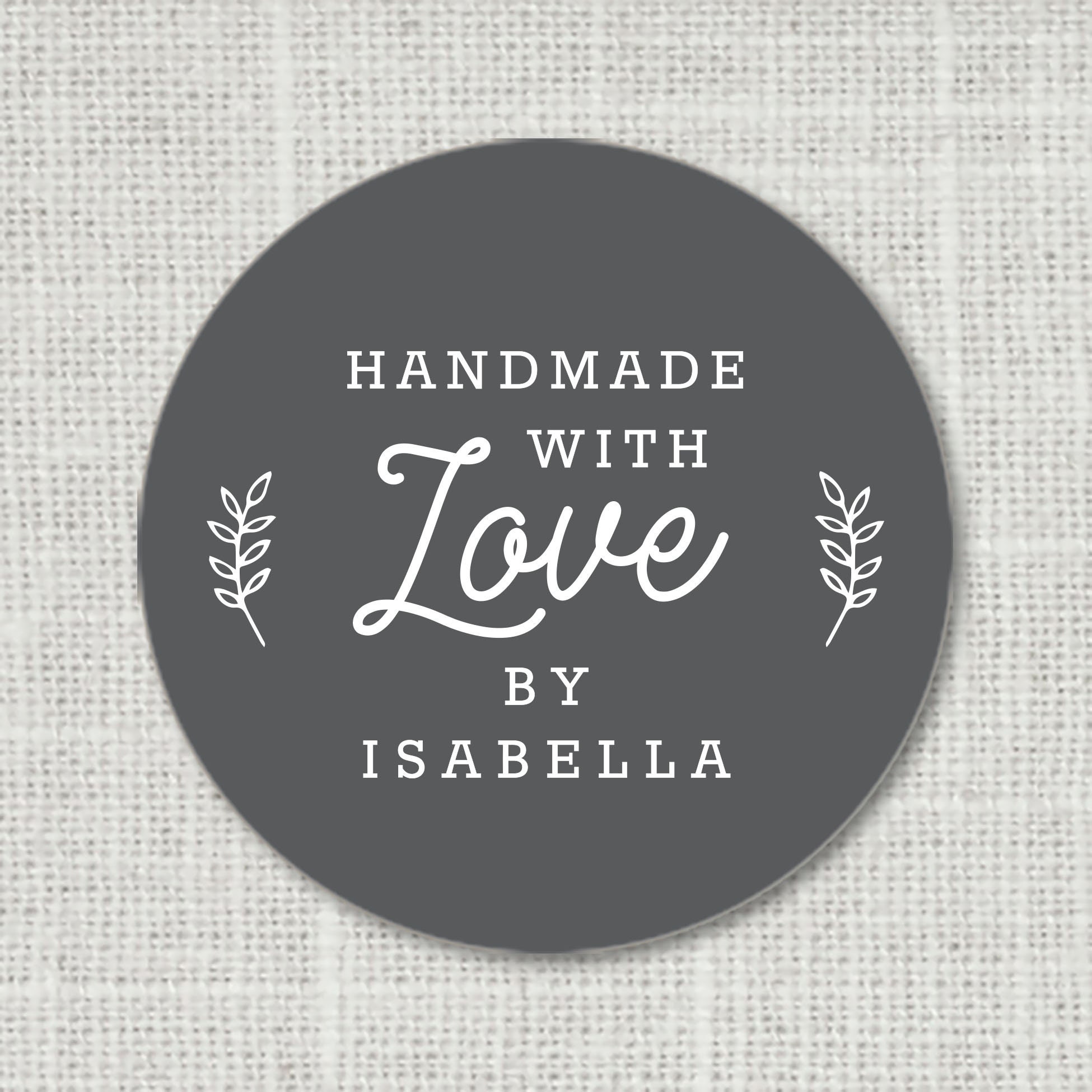 Custom Handmade With Love Stickers Handmade Stickers Made | Etsy