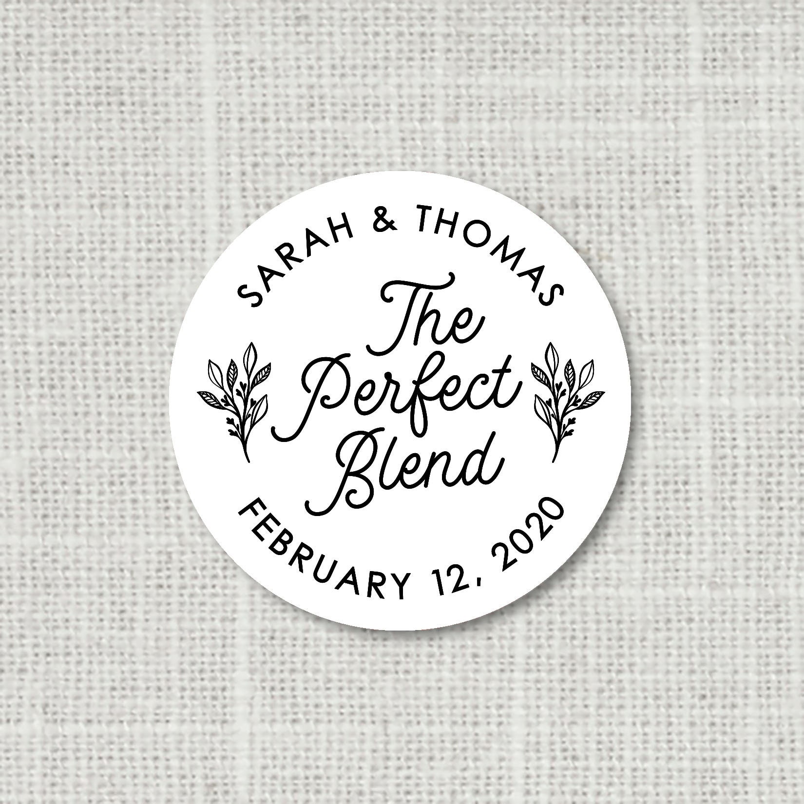 The Perfect Blend Sticker Coffee Favors Wedding Favor | Etsy