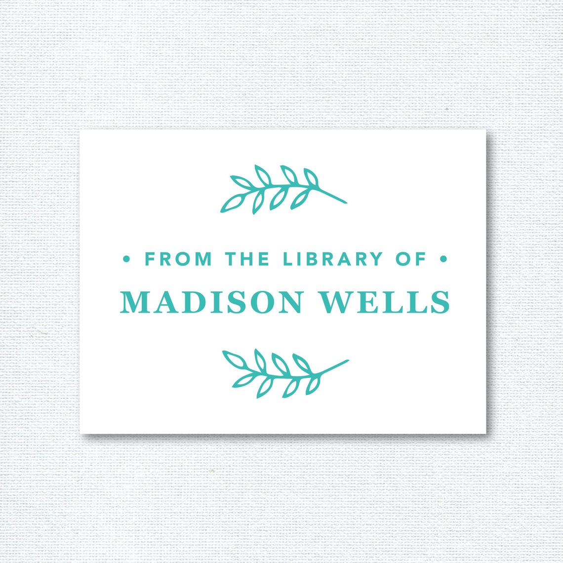 From the Library of Stickers, Personalized Book Plate Stickers, Set of ...