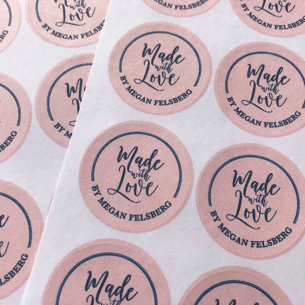 Made With Love Label - Etsy