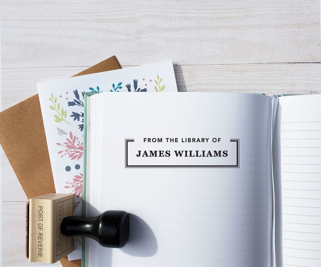 From the Library of Stamp, Custom Library Stamp, Wooden or Self Inking ...