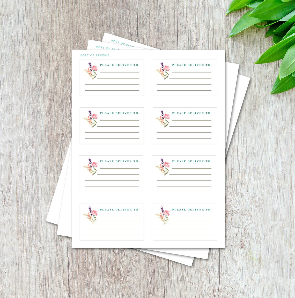 Deliver to Stickers and Mailing Labels Pack of 16 Blank | Etsy