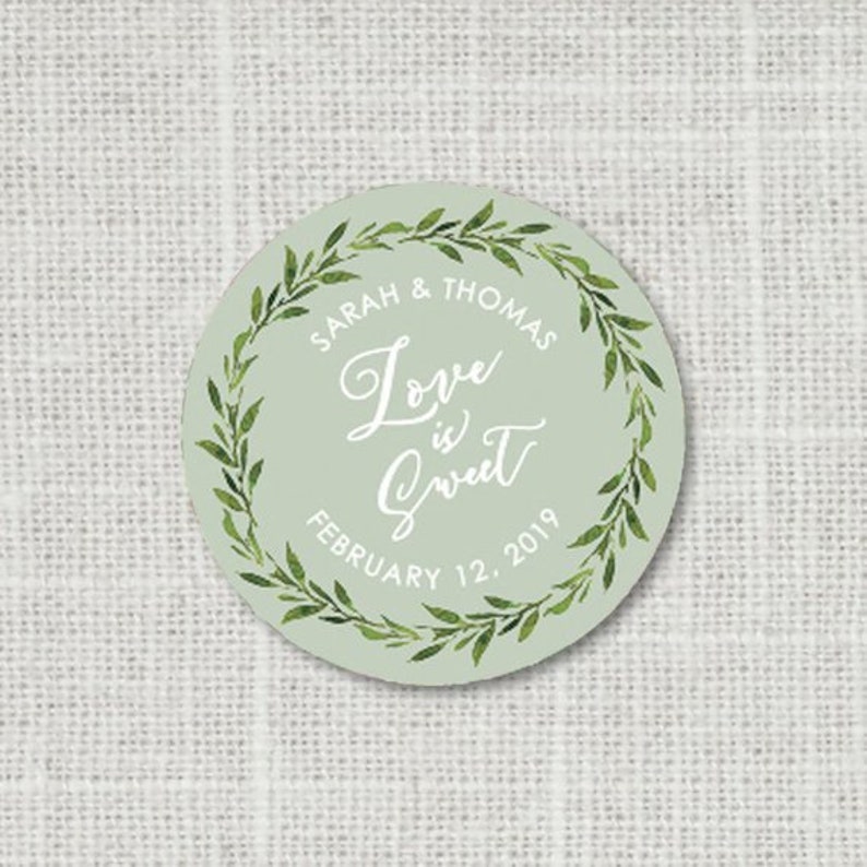 Love is Sweet Stickers Candy Favor Labels Treat Bag - Etsy