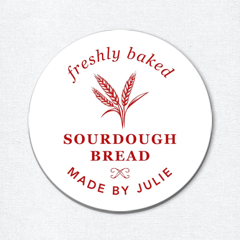 Sourdough Custom Stickers - Etsy