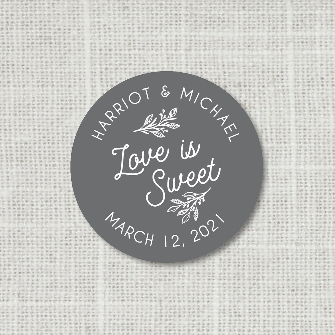 Love is Sweet Stickers Candy Favor Labels Treat Bag - Etsy