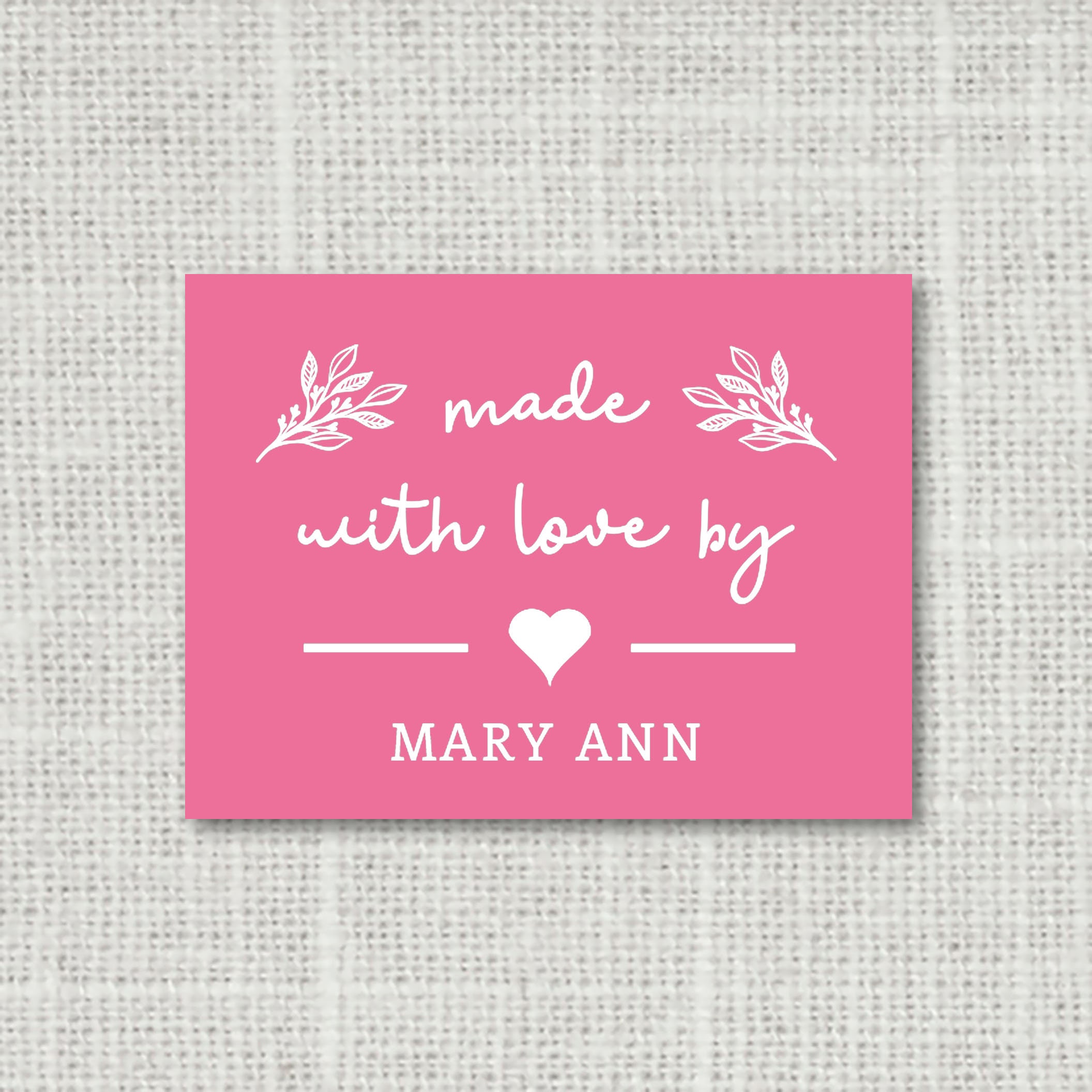 Custom Made with Love Stickers Handmade with Love Custom | Etsy