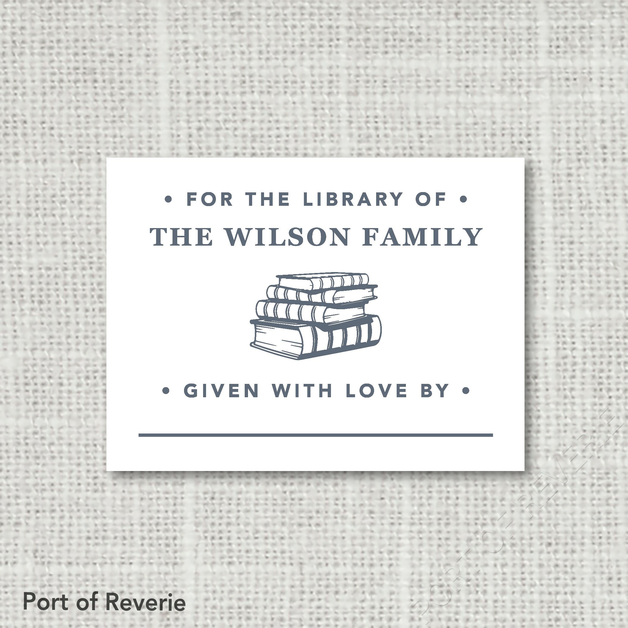 Personalized Book Plate Stickers Custom for the Library of | Etsy