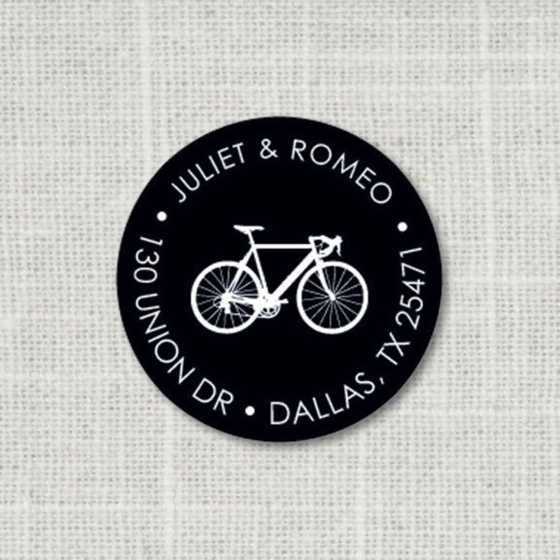 Bicycle Address Stickers Modern Bike Return Address Labels | Etsy