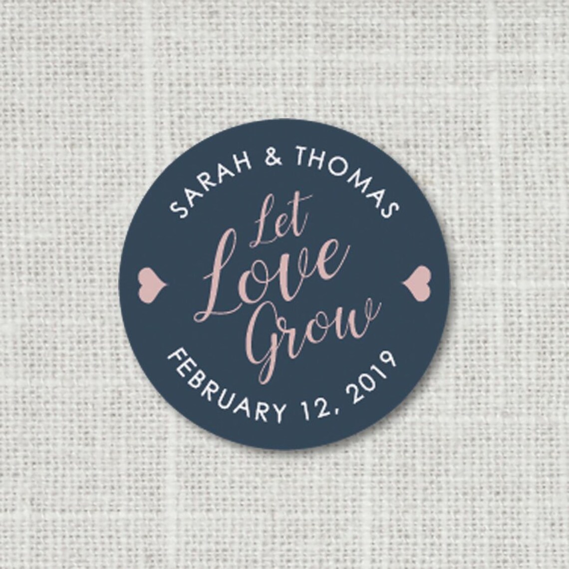 Let Love Grow Stickers Succulent Wedding Stickers Plant - Etsy